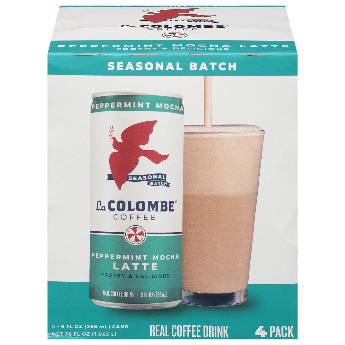 La Colombe Peppermint Mocha Latte Coffee 4 Pack 4 - 9 fl oz Cans 4 ct ...