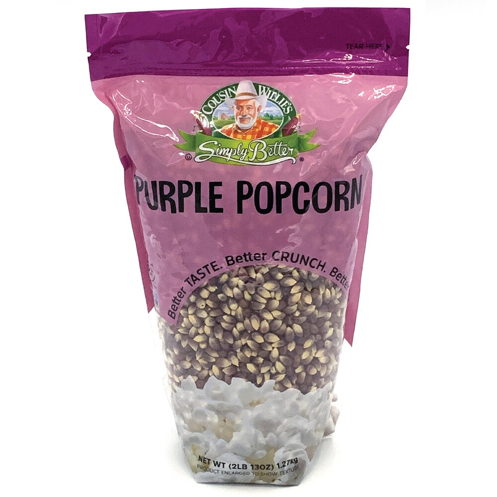 Cousin Willie's Purple Popcorn Kernals Pouch 45 oz | Shipt