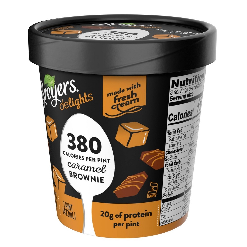 Breyers Delights Caramel Brownie Ice Cream 1 pint | Shipt