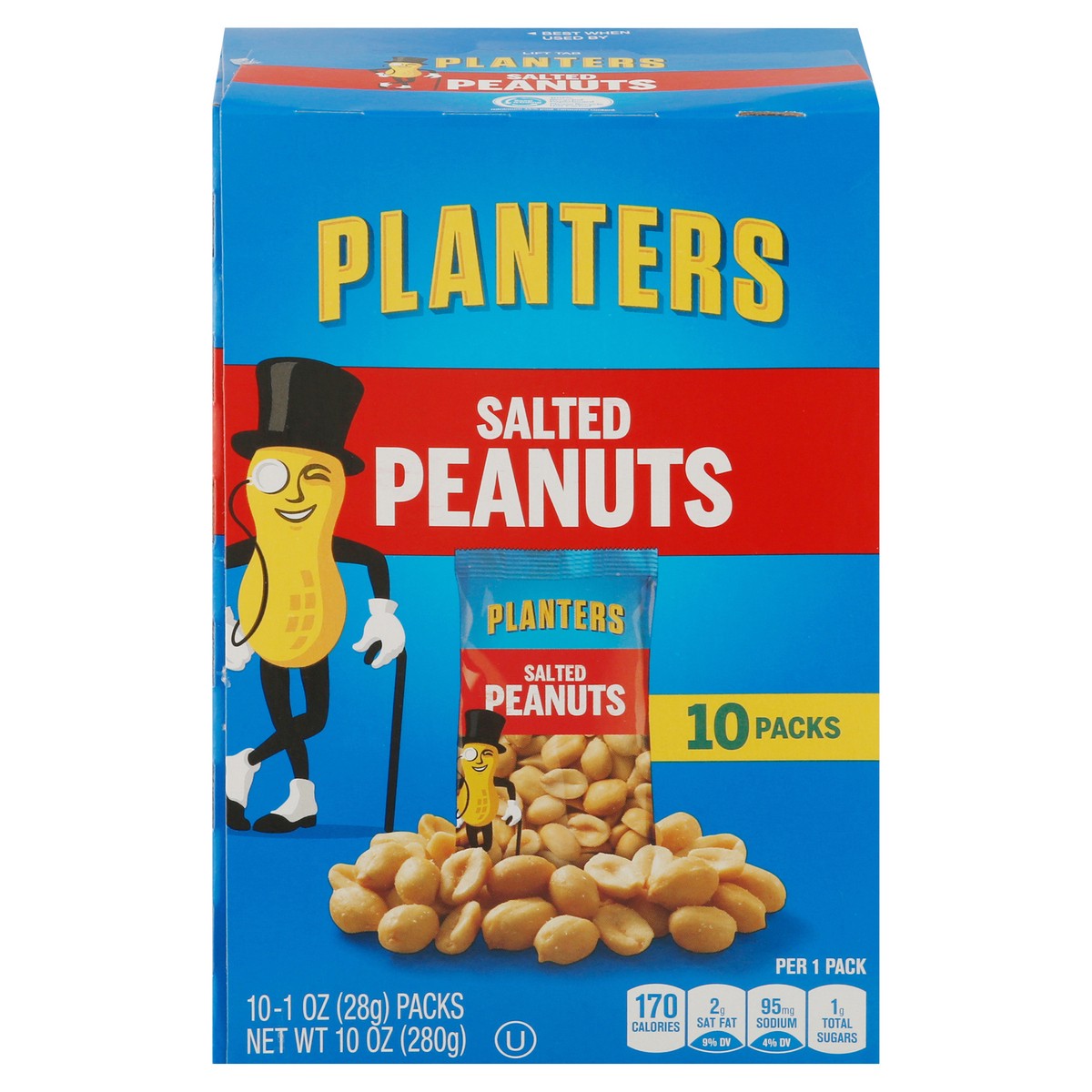 Planters Salted Peanuts Packs 10 oz | Shipt