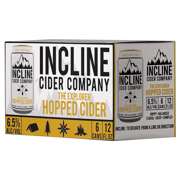 Incline Cider Explorer Hopped Cider 6 ct; 12 fl oz | Shipt