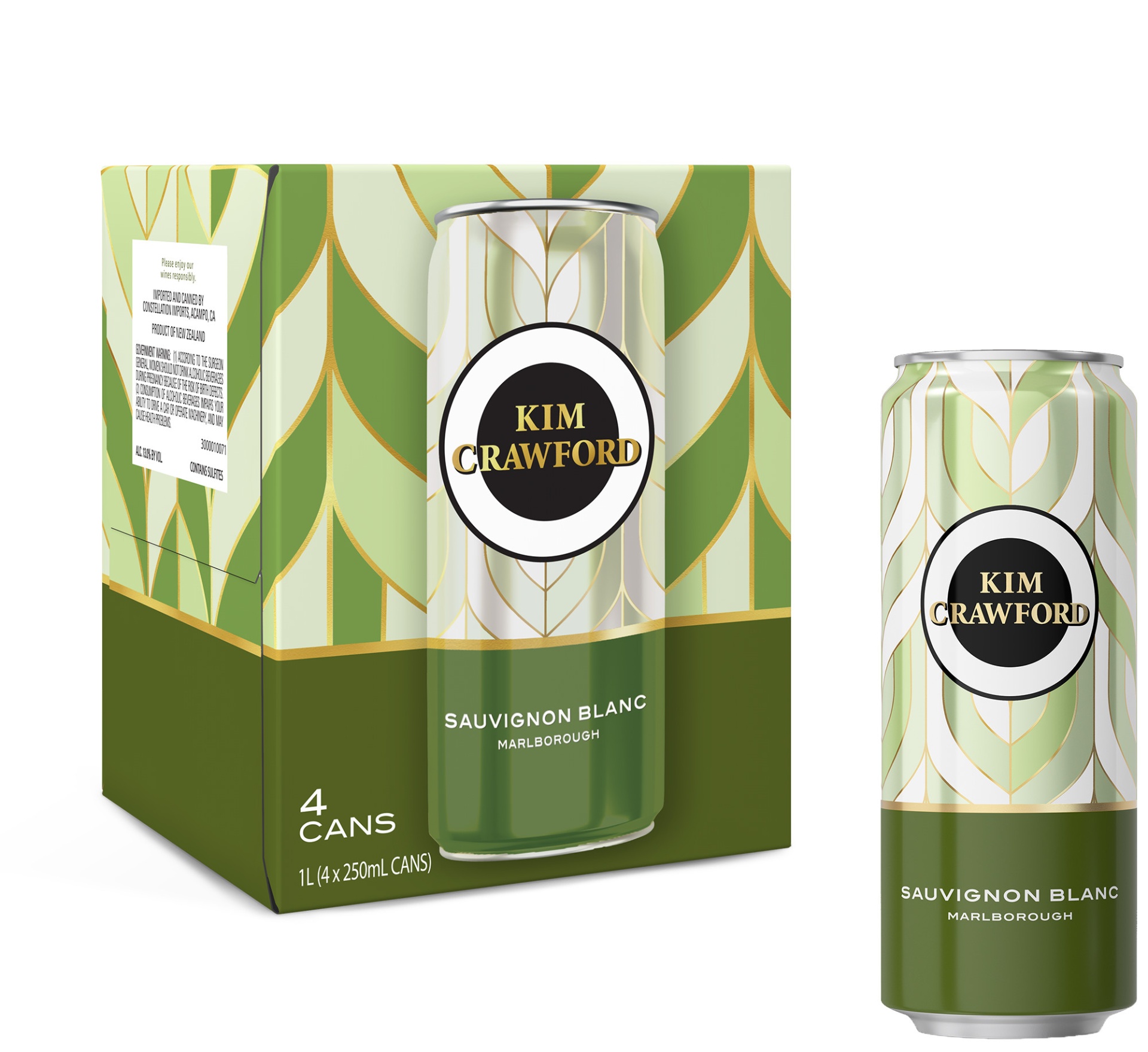 Kim Crawford Sauvignon Blanc White Wine Cans 4 ct; 250 ml | Shipt