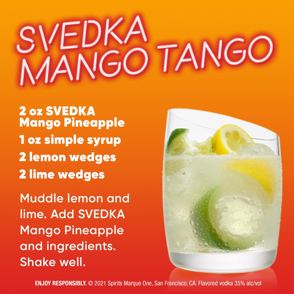 SVEDKA Mango Pineapple Flavored Vodka 50 ml | Shipt