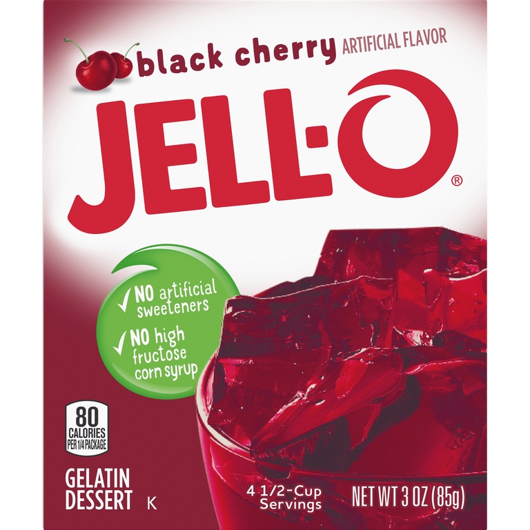 Jell-O Black Cherry Gelatin Dessert Mix 3 oz | Shipt