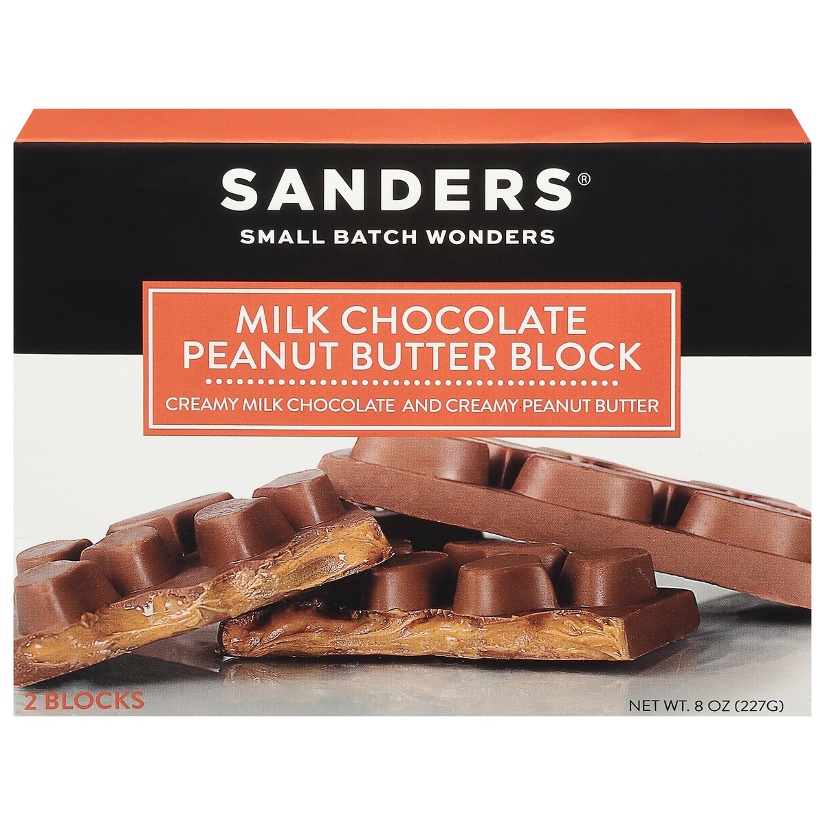 Sanders Milk Chocolate Peanut Butter Block, 8-Oz Box 1 ct | Shipt