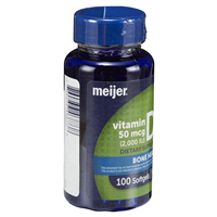 MEIJER WELLNESS Meijer Vitamin D3, 50 mcg 100 ct | Shipt