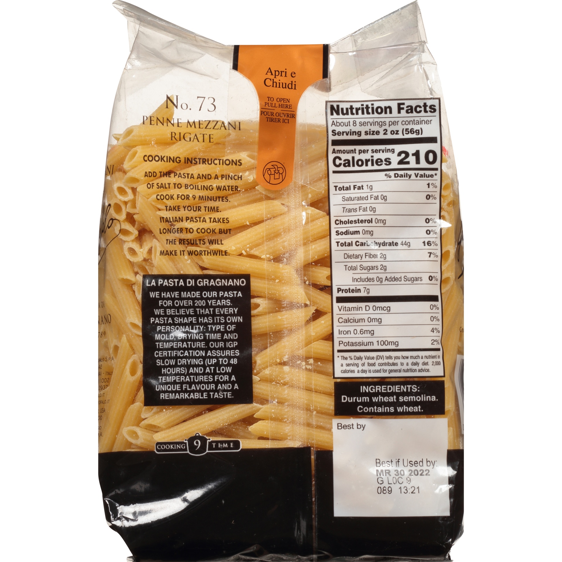 Garofalo Penne Pasta Mezzani Rigate Pasta 16 oz | Shipt