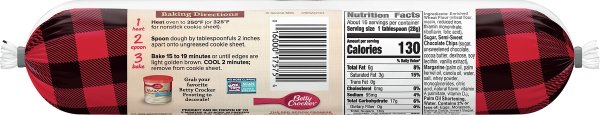 Bc Cookies Chocolate Chip Chub 16.5 oz | Shipt