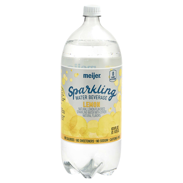 Meijer Lemon Sparkling Water 67.6 oz | Shipt