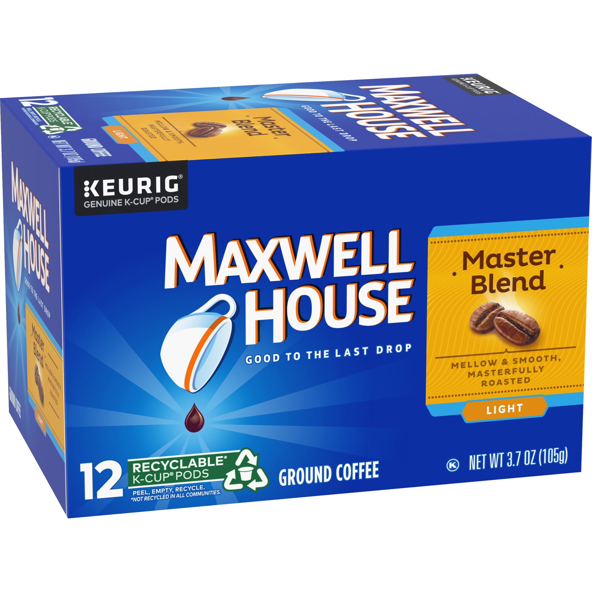 Maxwell House Master Blend Light Roast K-Cup Coffee Pods 3.7 oz | Shipt