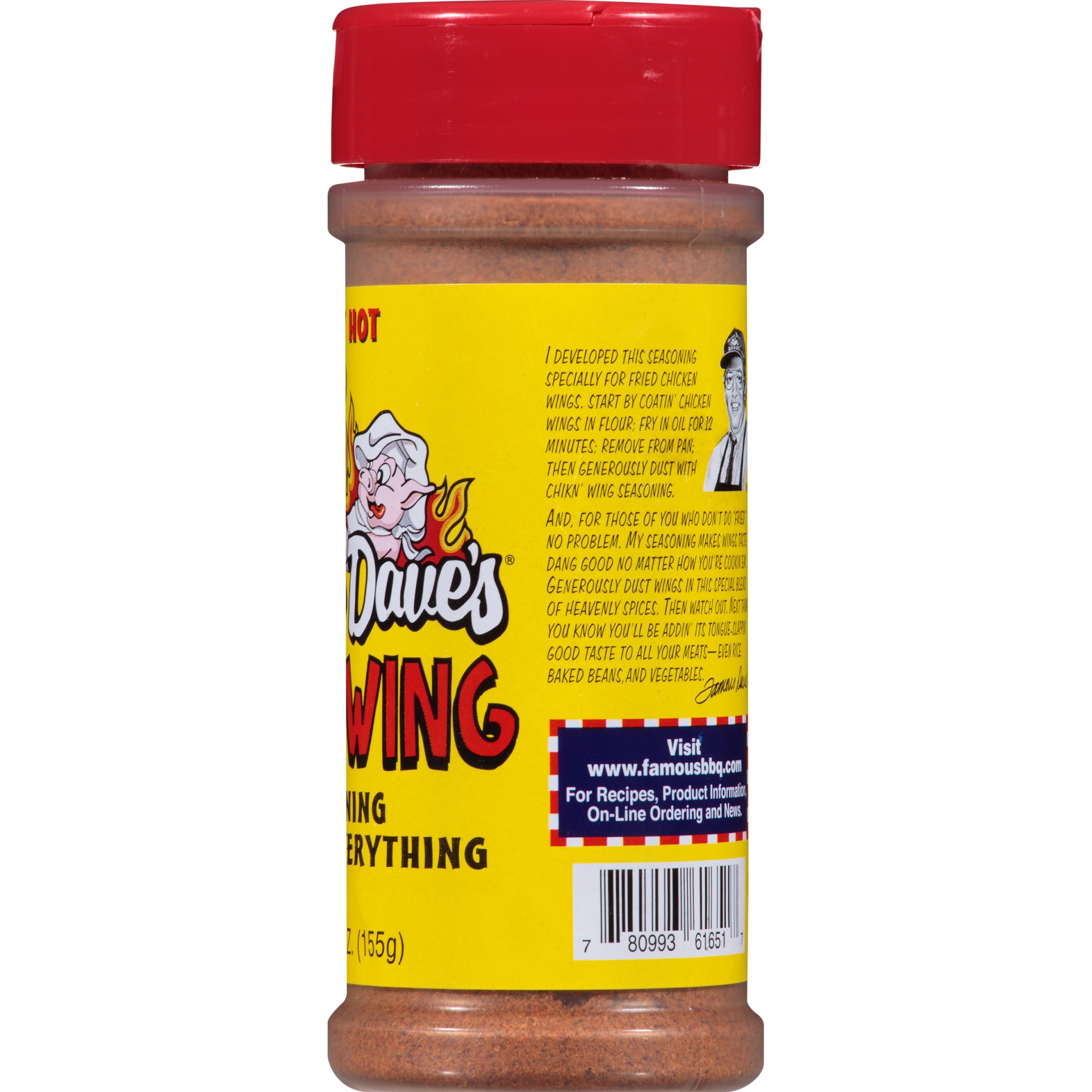 Famous Dave's Spicy Hot Chicken' Wing Seasoning Shaker 5.5 oz | Shipt