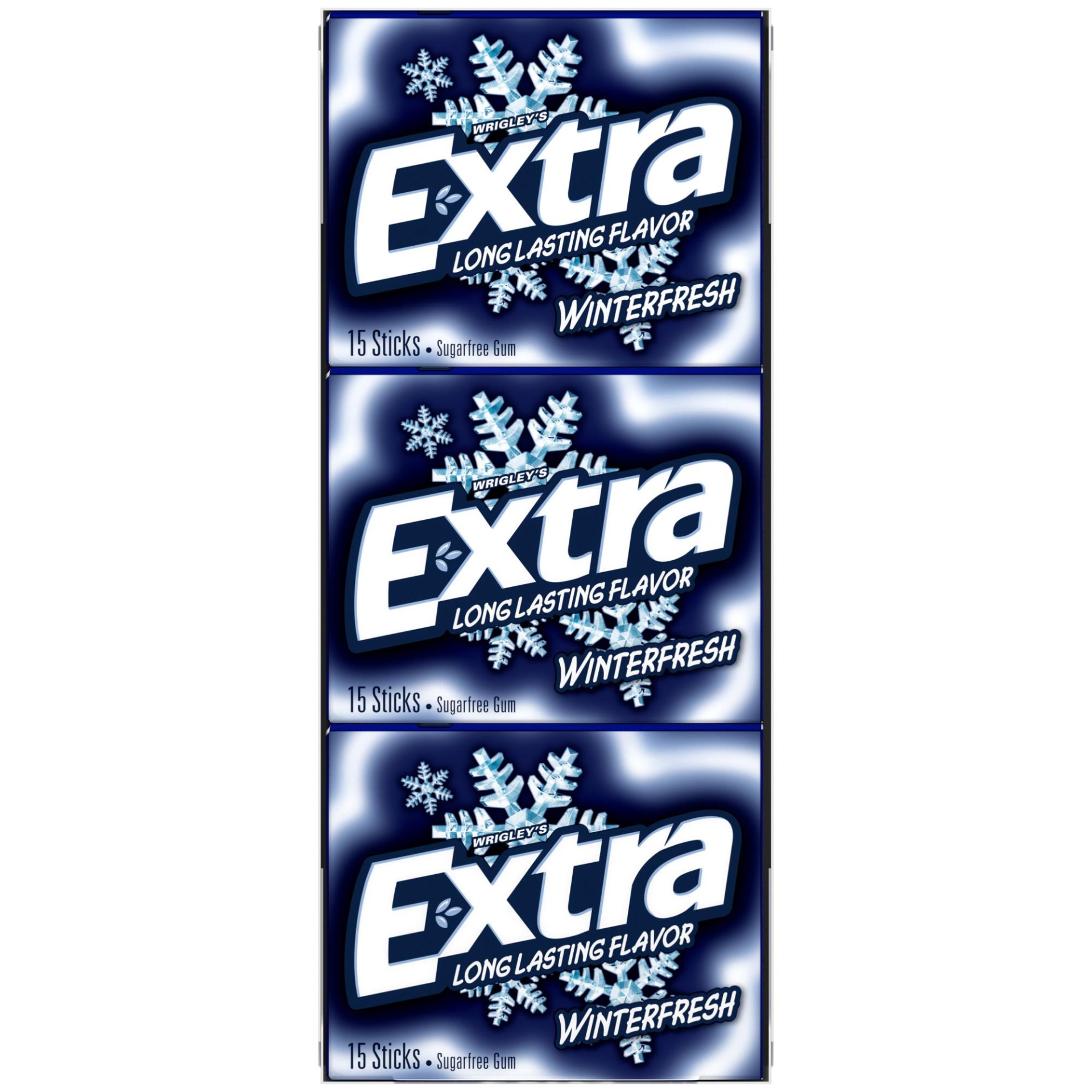Wrigley Extra Mint Sugar Free Bulk Chewing Gum, Winterfresh, 15 sticks ...