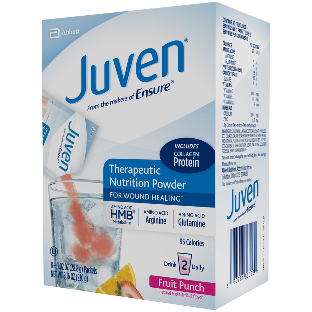 Juven Therapeutic Nutrition Powder Packs Fruit Punch 8 ct | Shipt