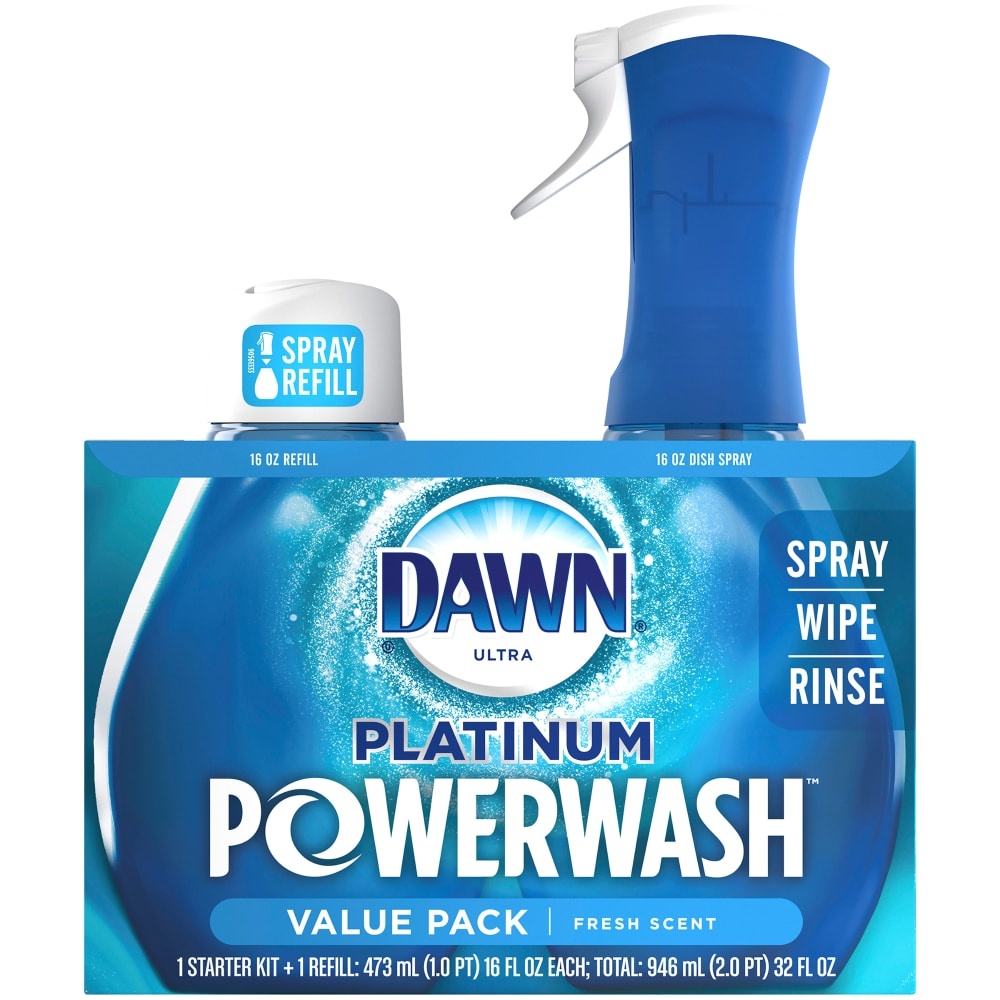 Dawn Powerwash Hand Dishwashing Liquid Fresh Scent Dish Spray Refill 2 ...