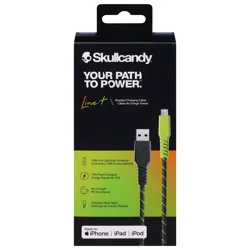 Skullcandy Braided Usb-A To Lightning 15 Watt Line Plus Cable - Gray 1 ...