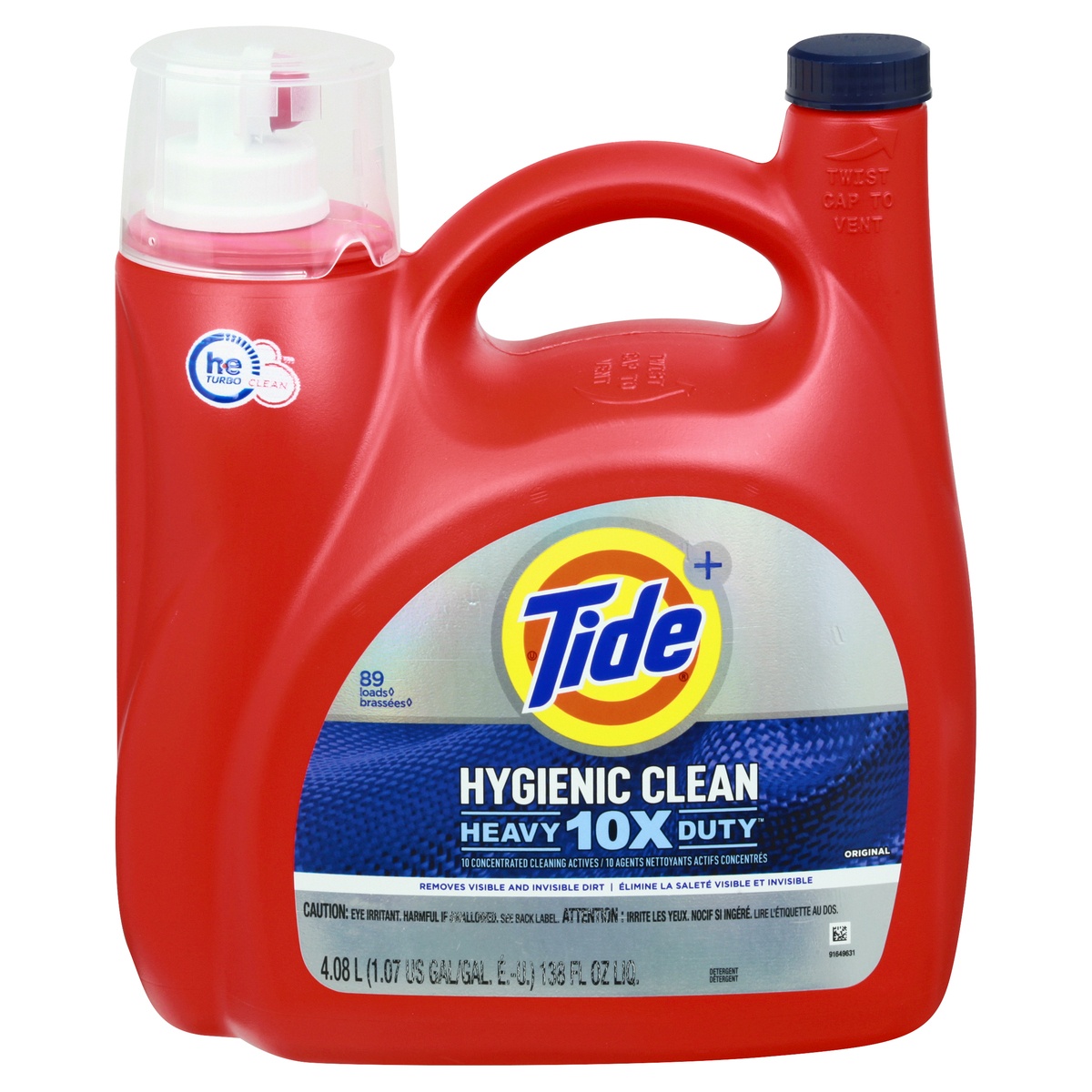 Tide + Hygienic Clean Original Detergent 4.08 lt 138 fl oz | Shipt
