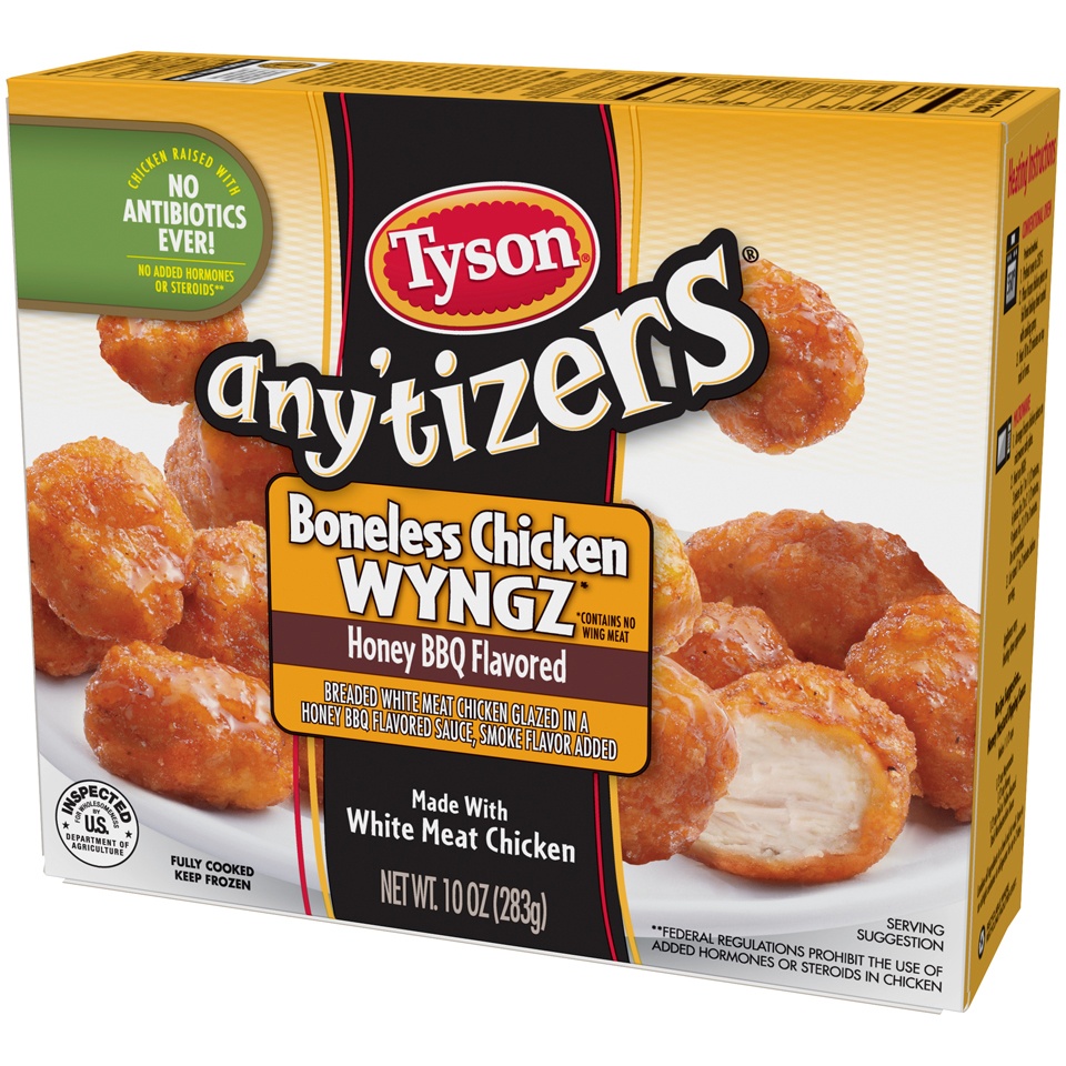 Tyson Any'tizers Honey BBQ Boneless Chicken Wyngz 10 oz | Shipt