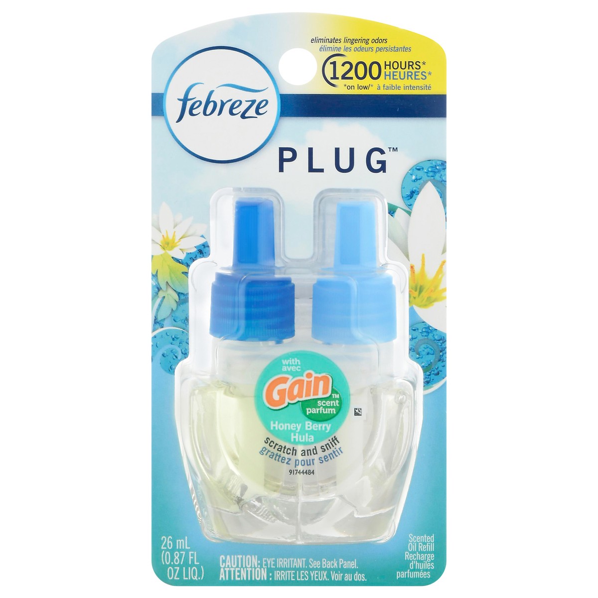 Febreze Plug Honey Berry Hula with Gain Scent Air Freshener Refill 1 ct ...