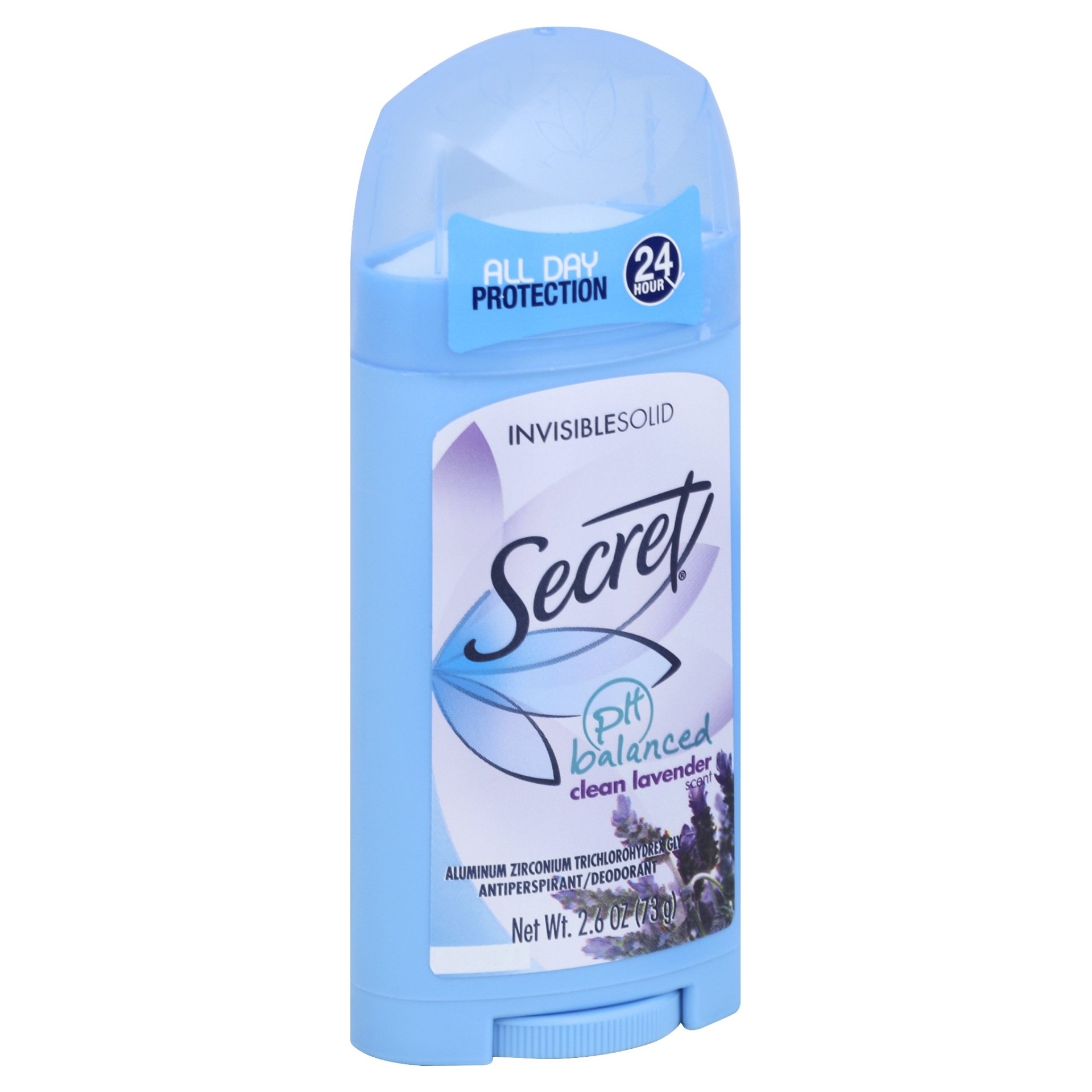 Secret pH Balanced Clean Lavender Scent Invisible Solid Antiperspirant ...