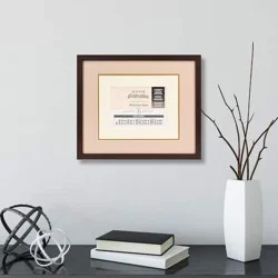 6" X 8" Walnut Document Frame With Triple Mat By Studio Decor 6 in x 8 ...