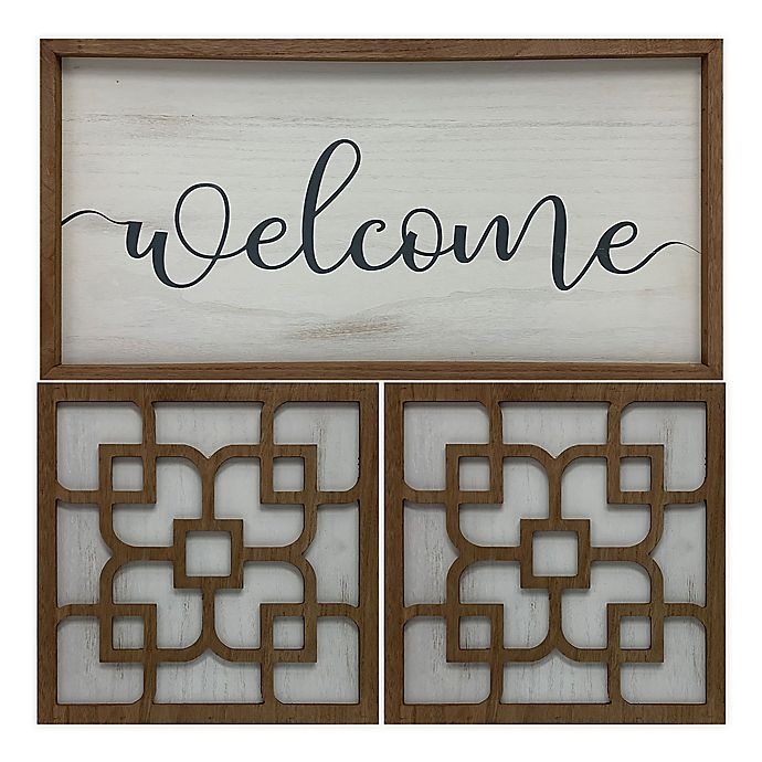 Masterpiece Art Gallery Welcome'' Square Canvas Wall Art'' 24 in | shipt