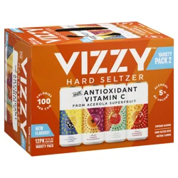 Vizzy Variety Pack 2 Vizzy Hard Seltzer Berry Variety Pack, 12 Pack, 12 ...