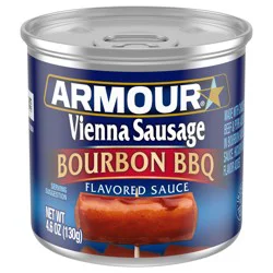 Armour Burbon Barbecue Vienna Sausage, 7g Protein Per Serving, 4.6 oz ...
