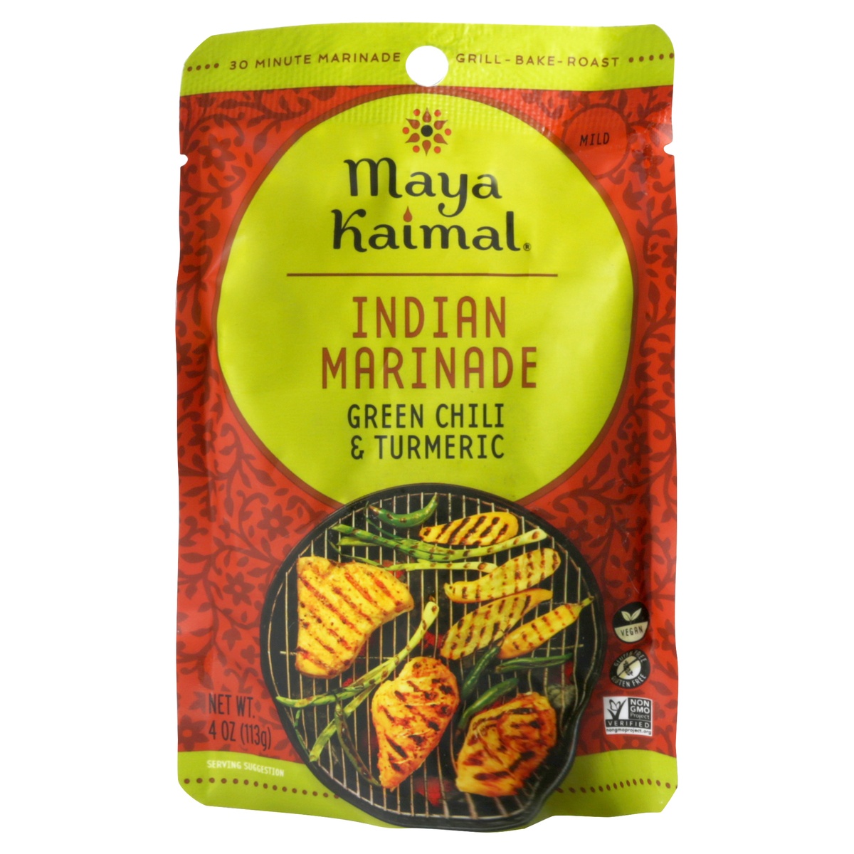 Maya Kaimal Mild Green Chili & Turmeric Indian Marinade 4 oz 4 oz | Shipt