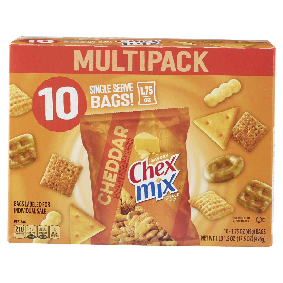 Chex Mix Savory Cheddar Snack Mix 10 ct; 1.75 oz | Shipt