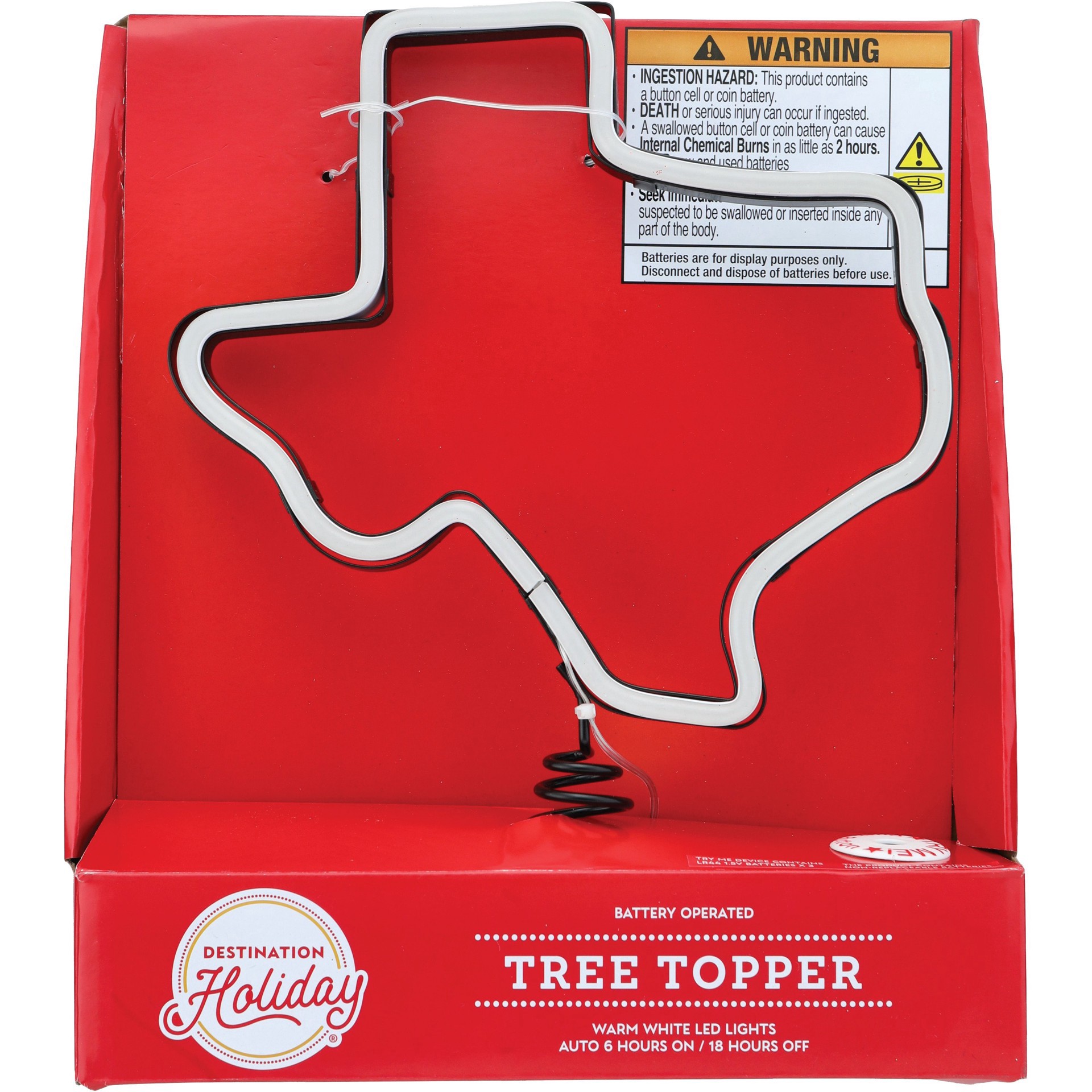 Destination Holiday Battery Operated Texas Tree Topper 1 ct | shipt