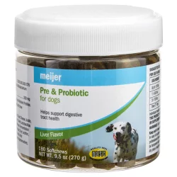 Meijer Pre & Probiotic Dog Softchews, Liver Flavor 180 ct | Shipt