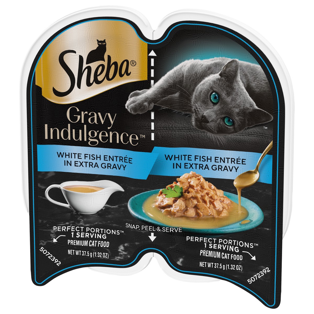 Sheba Gravy Indulgence Premium White Fish Entree in Extra Gravy Cat ...