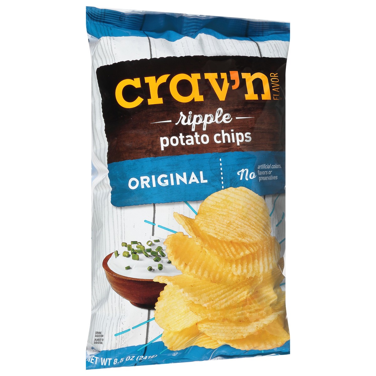 Crav'n Crav'N Flavor Potato Chips - Ripple Original 8.5 oz | Shipt
