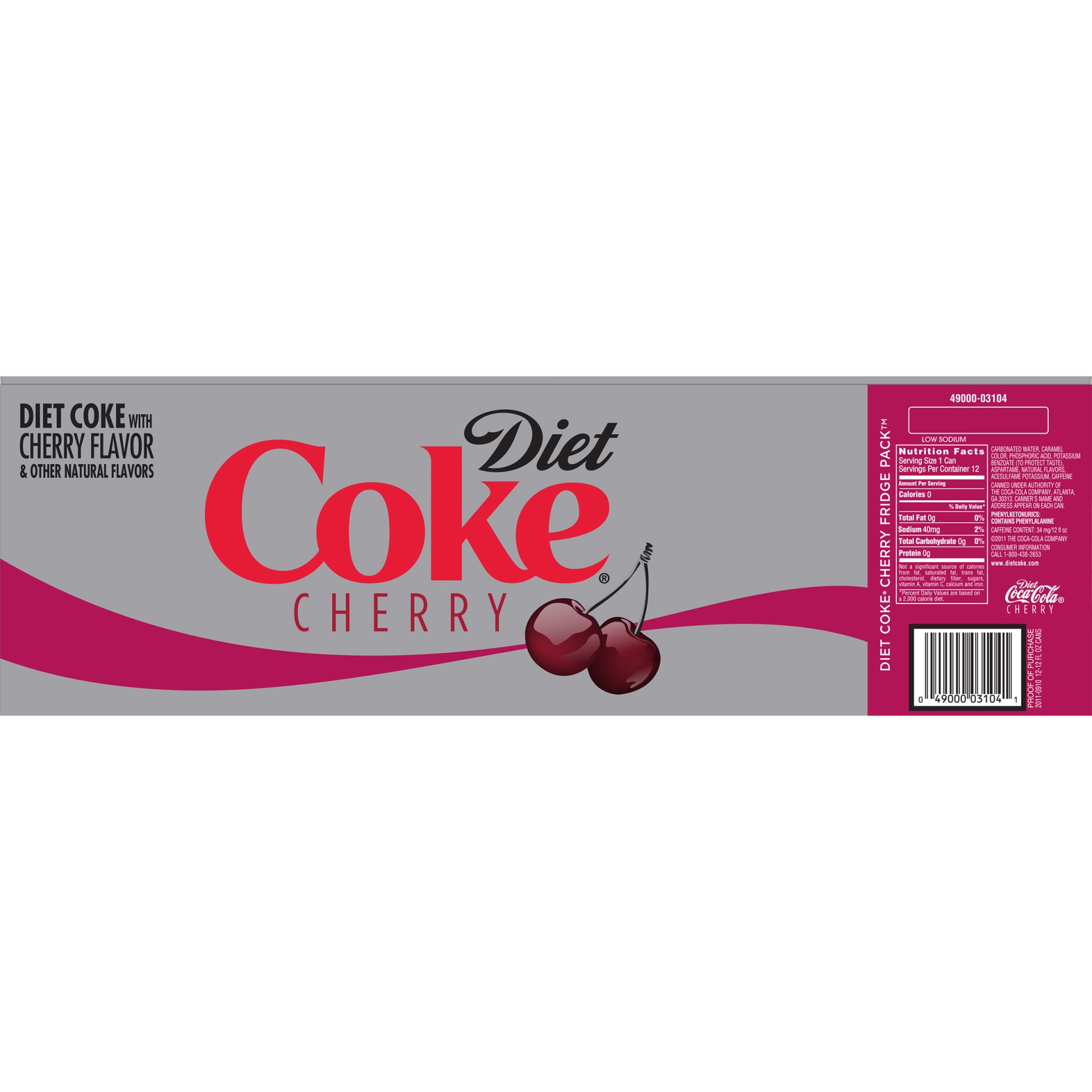 Diet Coke Cherry 12 ct; 12 fl oz | Shipt