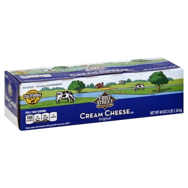 First Street Cream Cheese Loaf 3 lb | Shipt