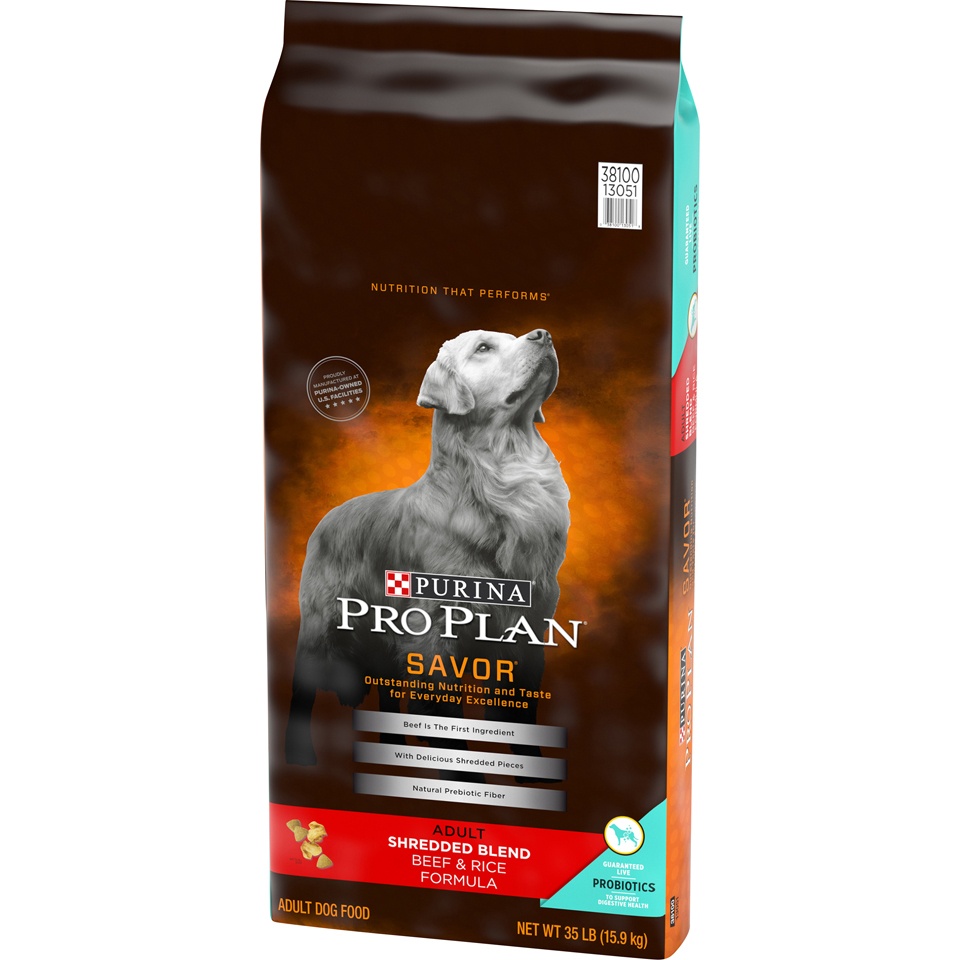 Pro Plan Savor Shredded Blend Beef & Rice Adult Dog Food 35 lb | Shipt