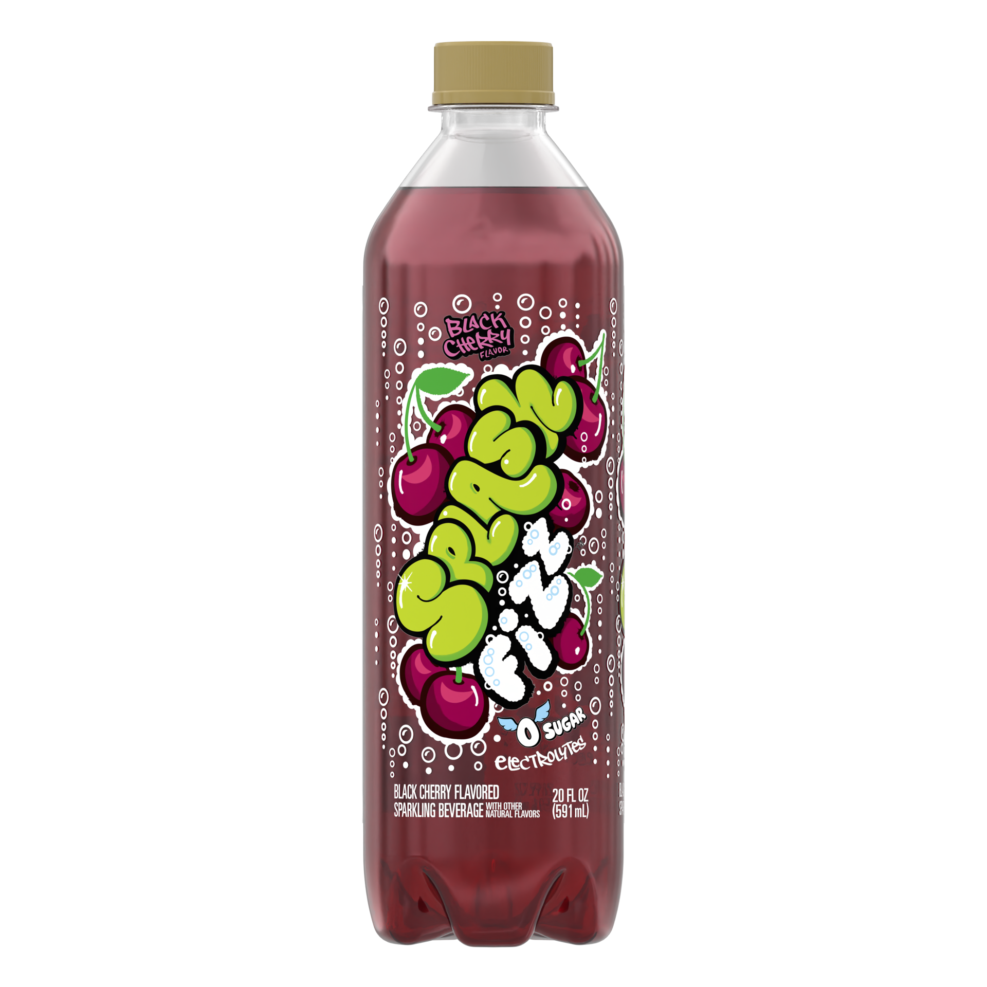 Splash Fizz, Black Cherry Flavor Sparkling Water Beverage, 20 Fl Oz ...
