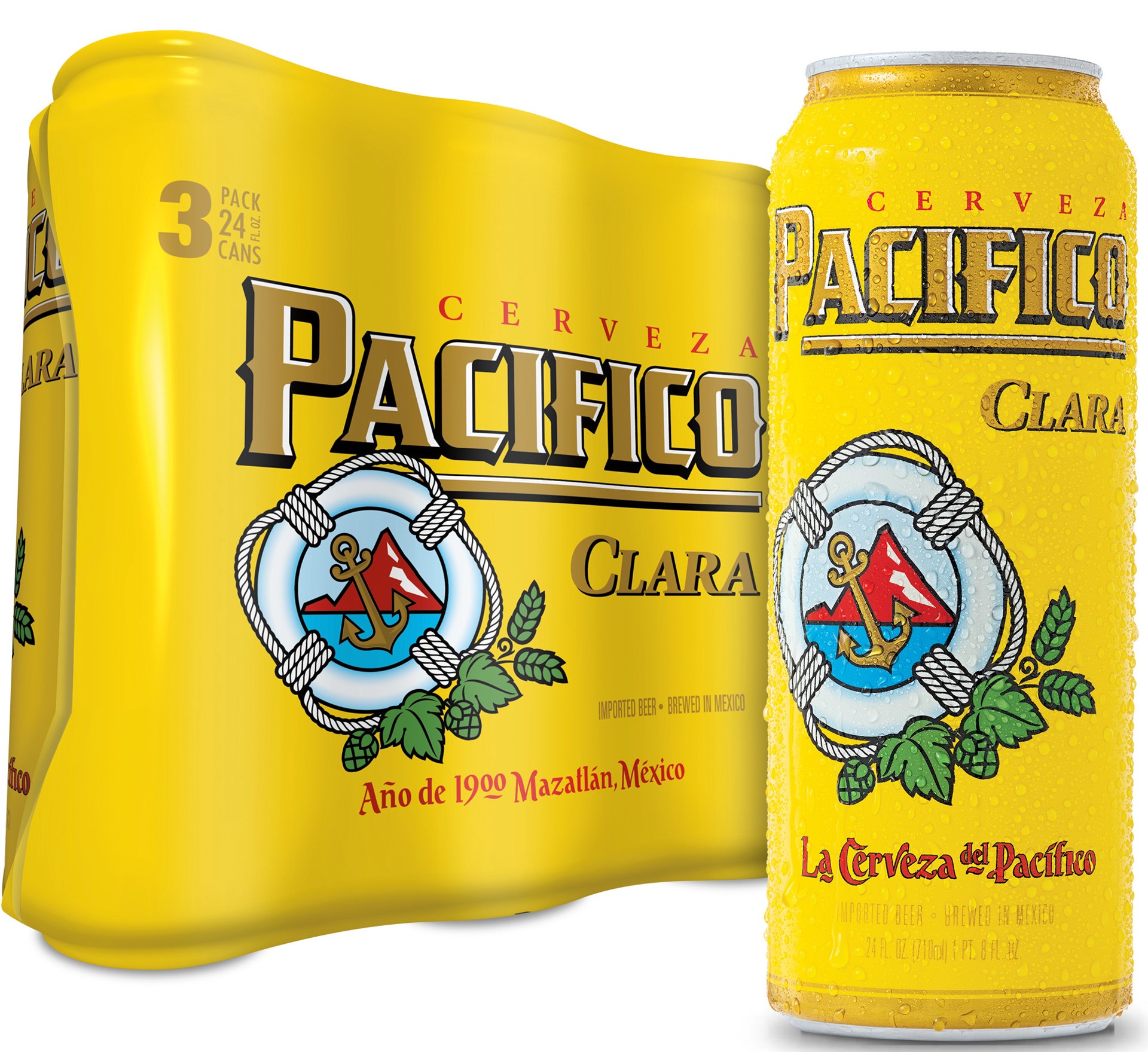 Pacifico Clara Lager Mexican Beer Cans 3 ct; 24 fl oz | Shipt