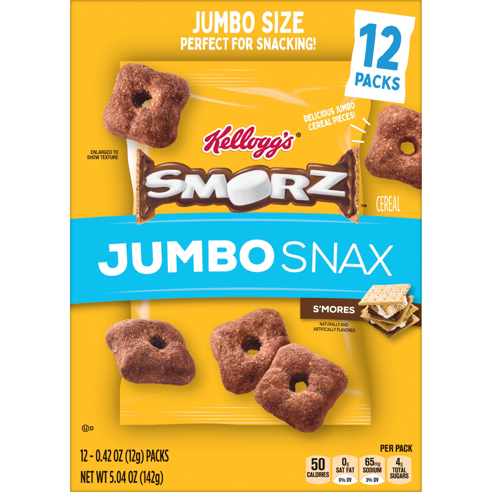 Kellogg's Smorz Cereal Snacks, LunchSnacks, S'mores 5.04 oz | Shipt
