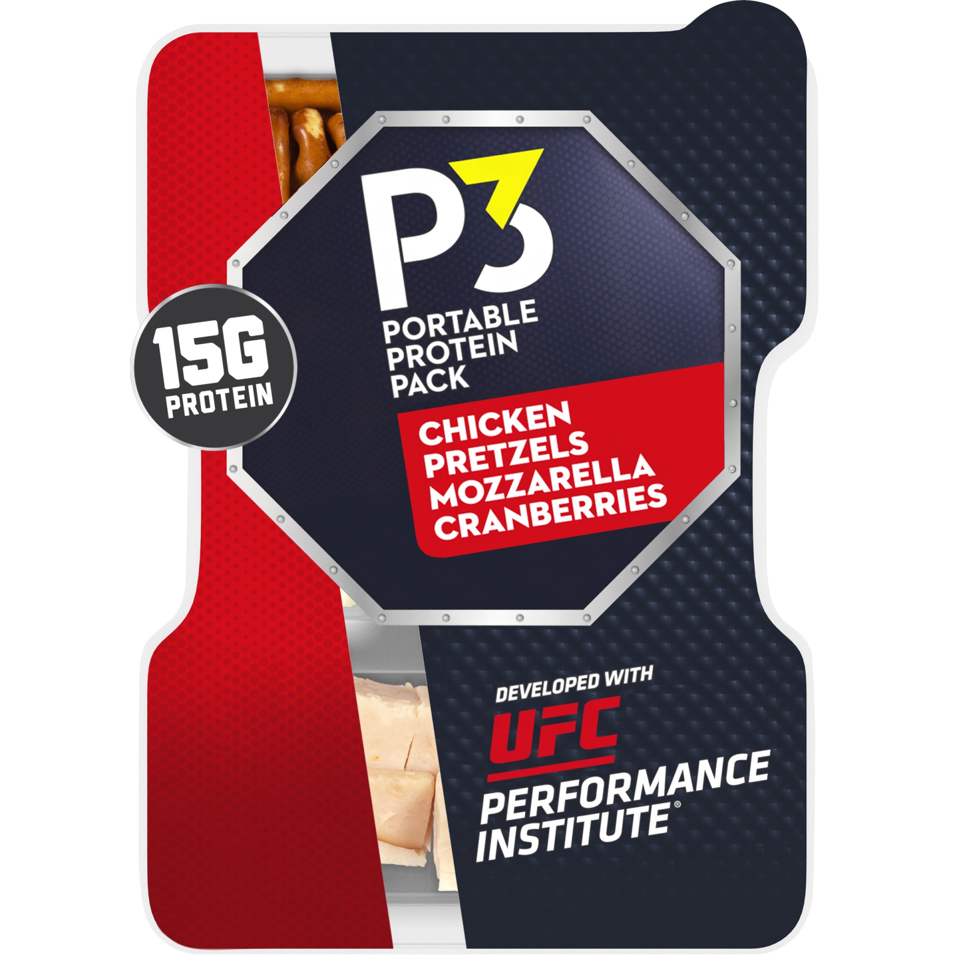 P3 Portable Protein Snack Pack with Chicken, Pretzels, Mozzarella ...