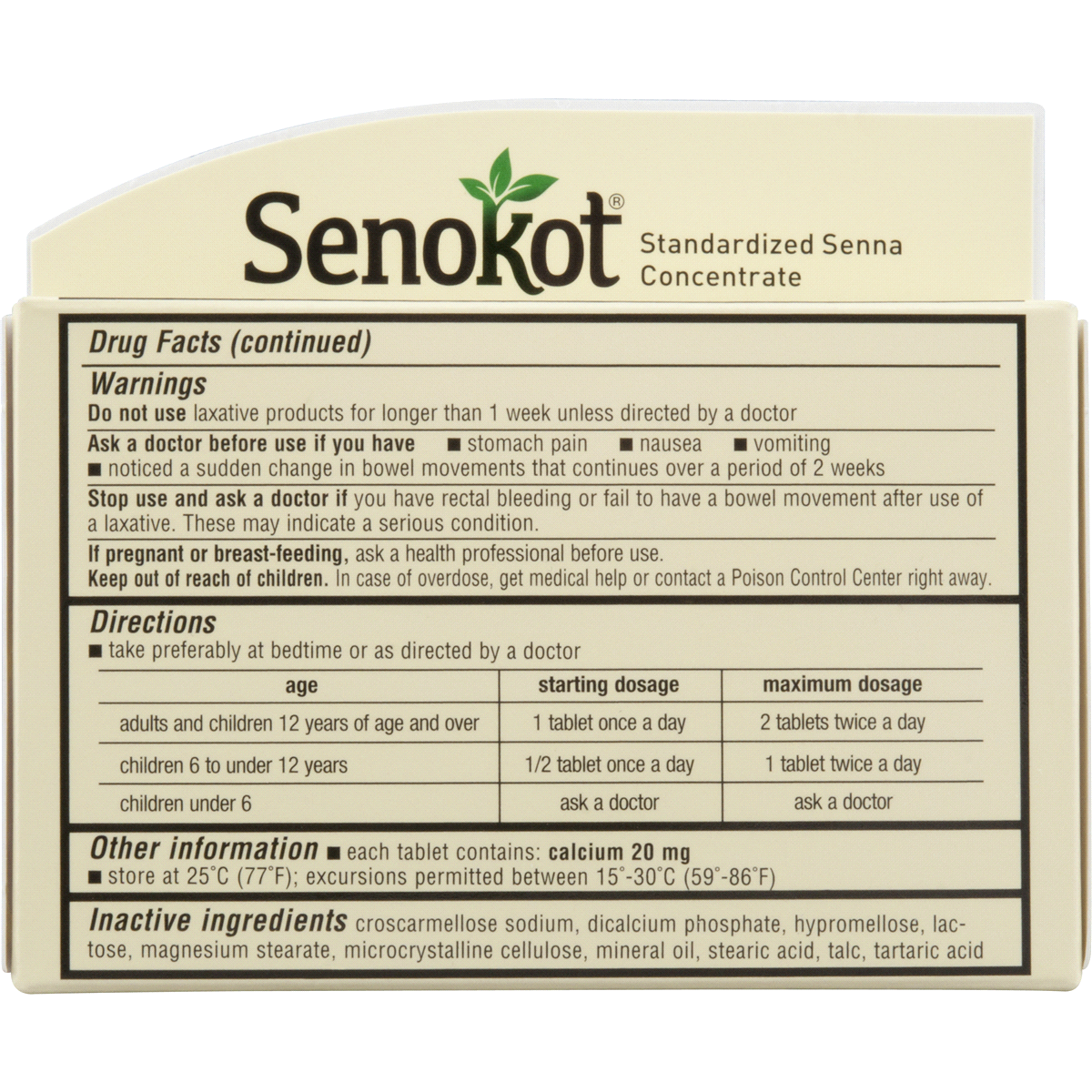 Senokot Extra Strength 12 Tablets 12 ct | Shipt