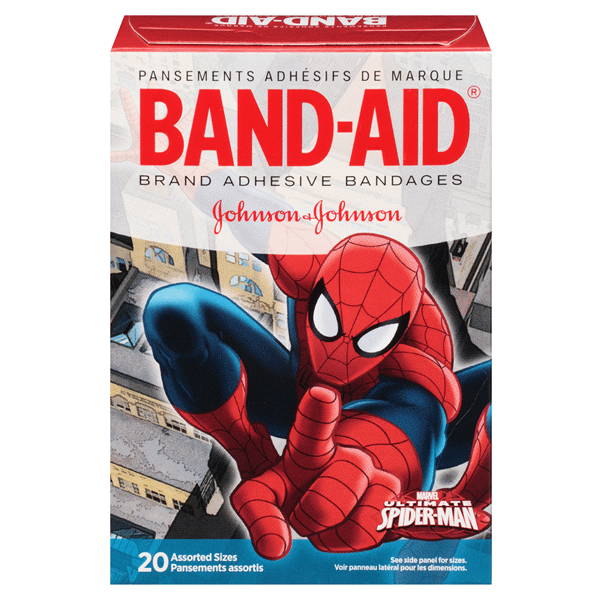 BAND-AID Marvel Spiderman Assorted Sizes Adhesive Bandages 20 ct | Shipt