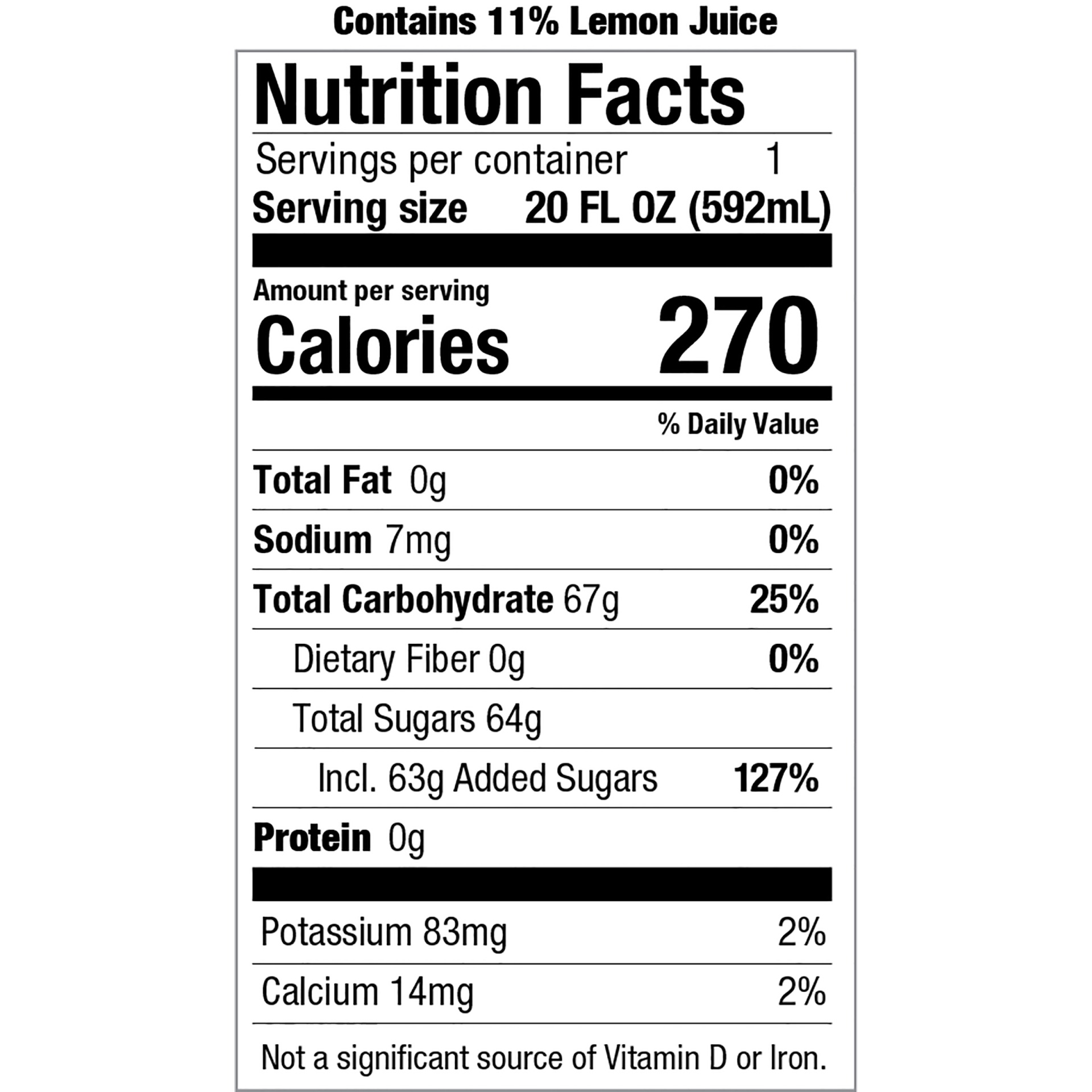 Milo's All Natural Lemonade 20 fl oz | Shipt