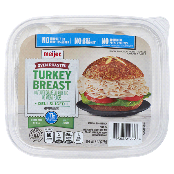 Meijer Oven Roasted Turkey Breast Lunchmeat 8 oz | Shipt