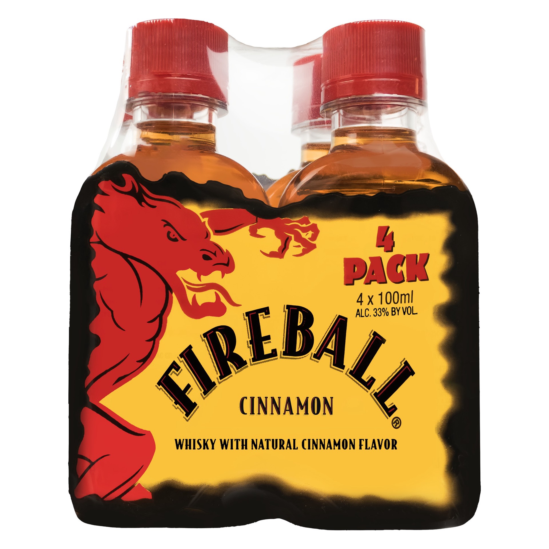 Fireball Whiskey 4Pk 100Ml 4 ct; 100 ml | Shipt