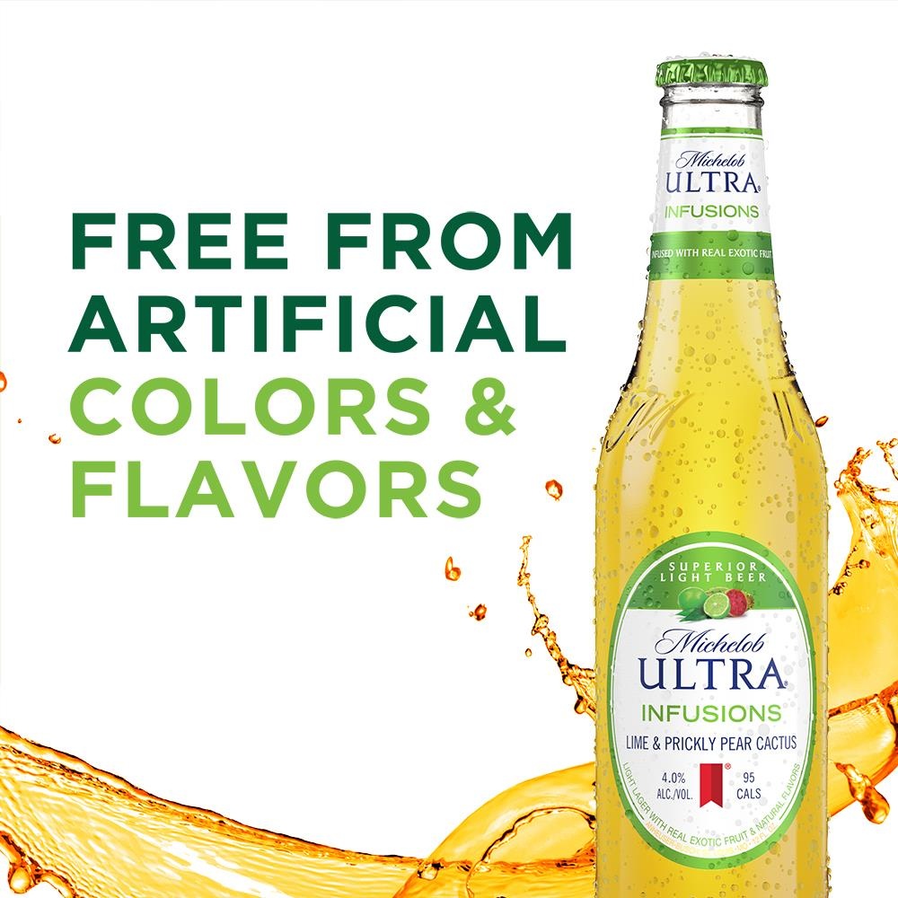 Michelob ULTRA Infusions Lime & Prickly Pear Cactus Light Beer Beer 6 ...