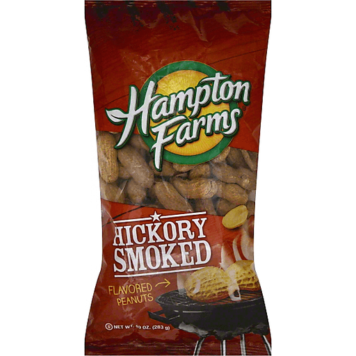Hampton Farms Hickory Smoked Peanuts in Shell- Flavored Peanuts 10 oz ...