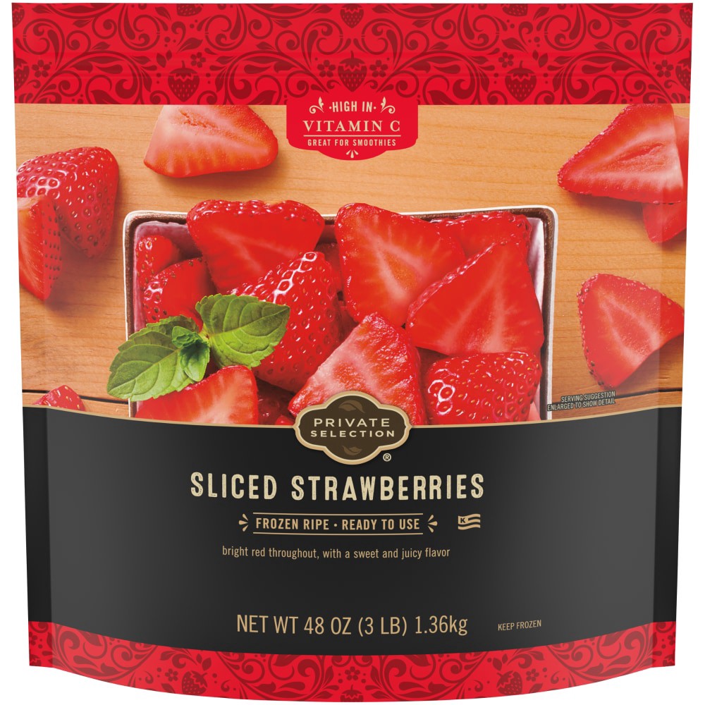Private Selection Sliced Strawberries 48 oz | Shipt