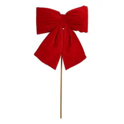 28" Red Velvet Bow Stem By Ashland 28 in | shipt
