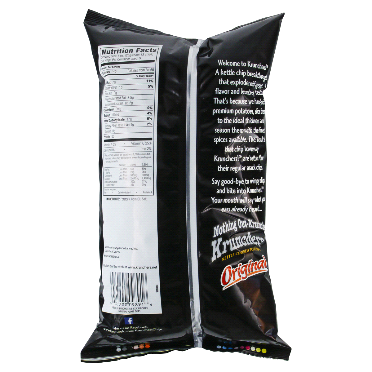 Kruncher's Original Kettle Cooked Potato Chips 8.5 oz | Shipt